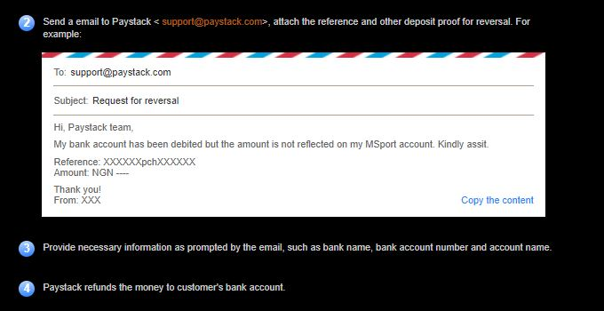 Bank Transfer Not Arrived. – MSport