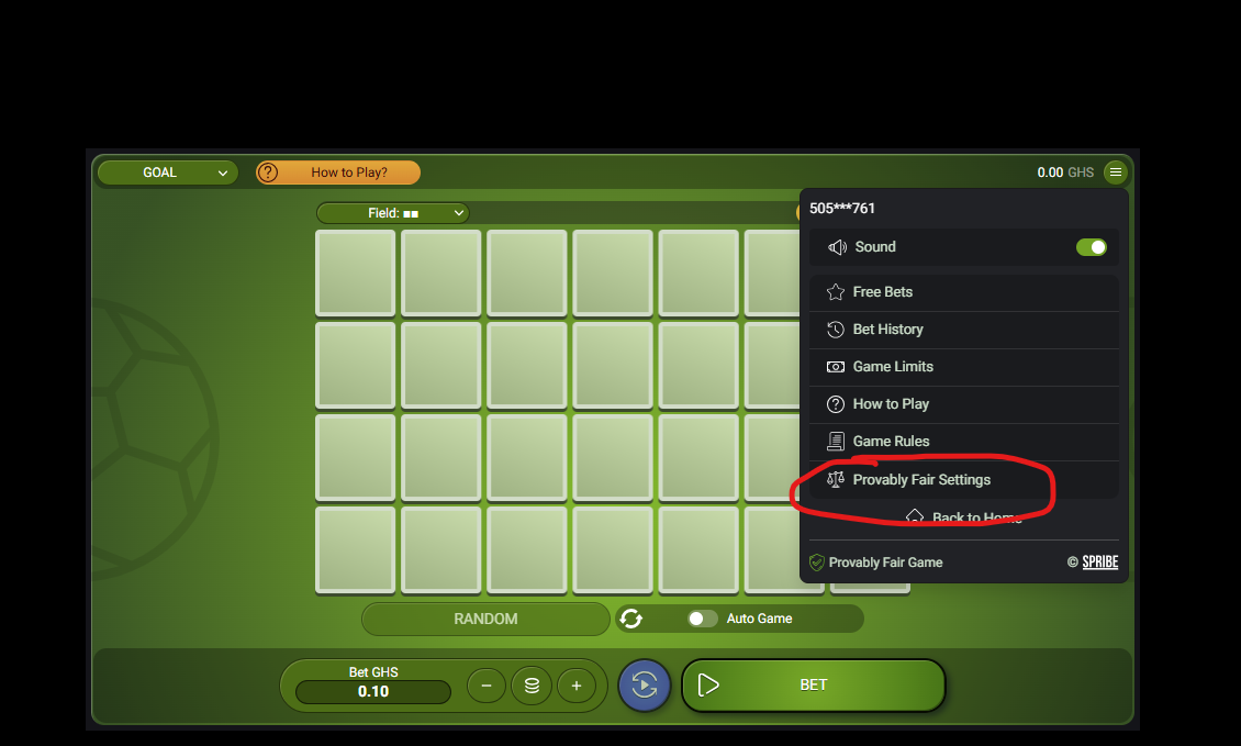 HOW TO CHECK THE PROVABLY FAIR SETTINGS UNDER THE GOAL GAME – MSport