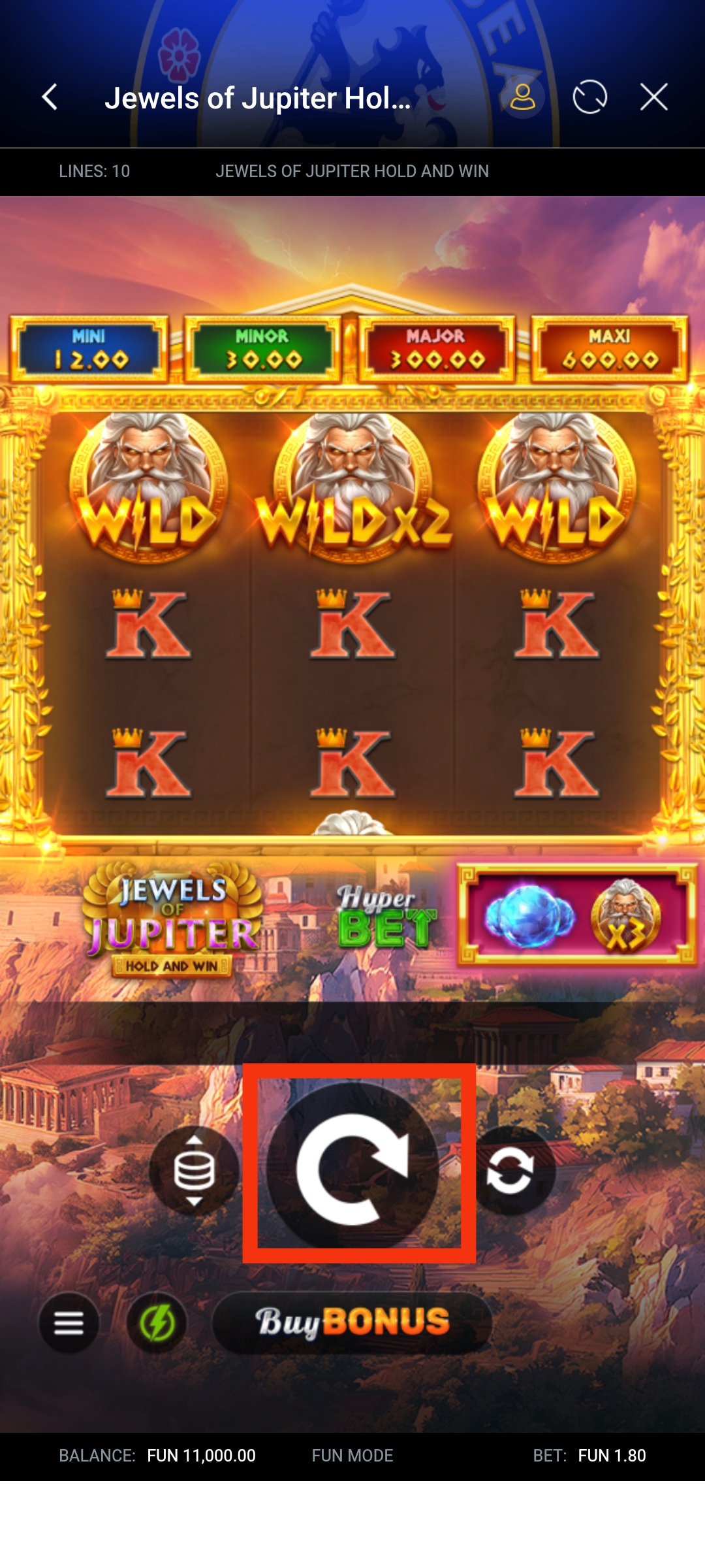 Jewels of Jupiter Hold and Win – MSport