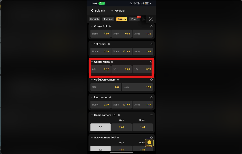 Corner Range: Meaning and How to Play – MSport